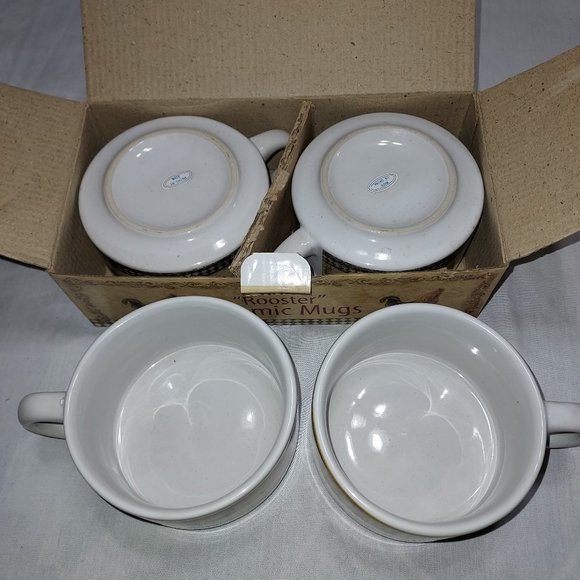 Giftco Inc | Dining | Vintage Giftco Ceramic Soup Mugscups With Handles ...